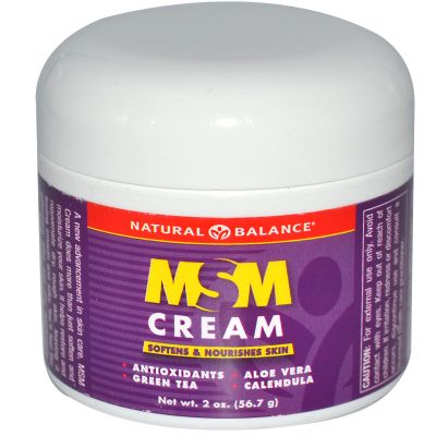 Nature's Discount - Natural Balance Msm Cream 2oz (047868419209)