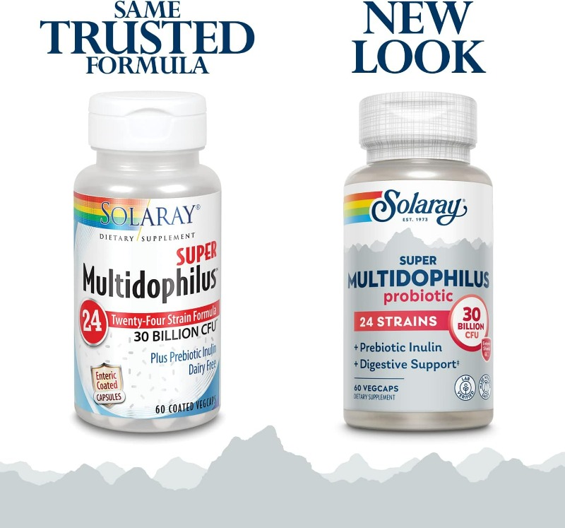 Nature's Discount - Solaray Super Multidophilus 24 Strain Probiotic, 30 ...